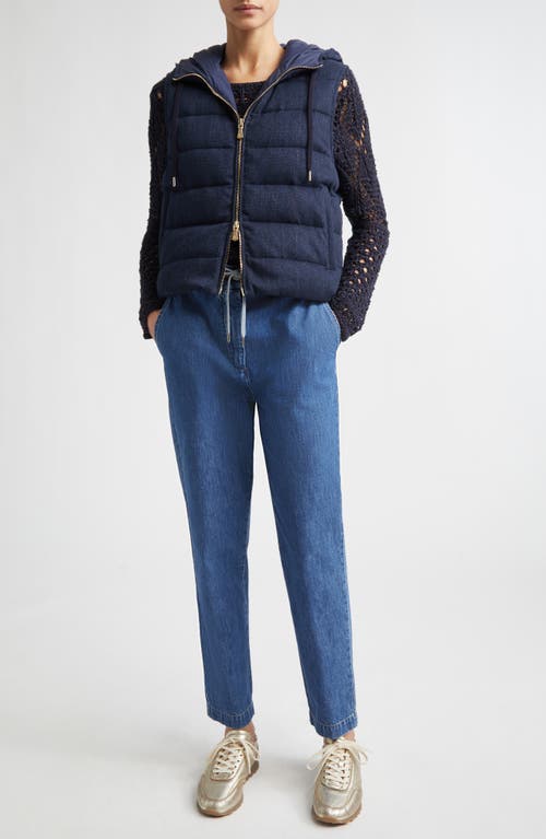 ELEVENTY Hooded Down Puffer Vest